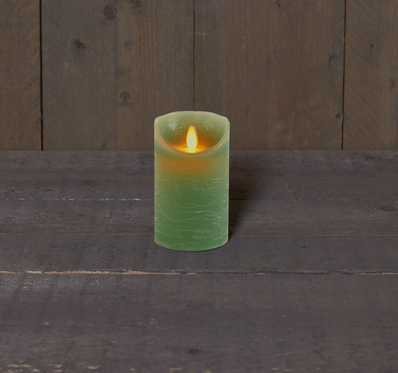 Anna's Collection B.O.T. Kaars Jade Groen Wax Rustiek Bewegende Vlam 7 ...