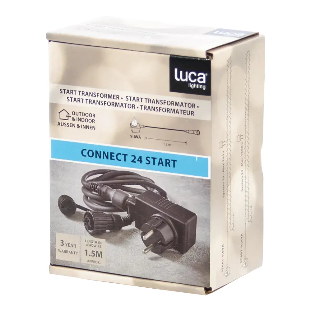 Luca Lighting connect 24 transformer start kabel 24v 1,5m voor max 700 ...