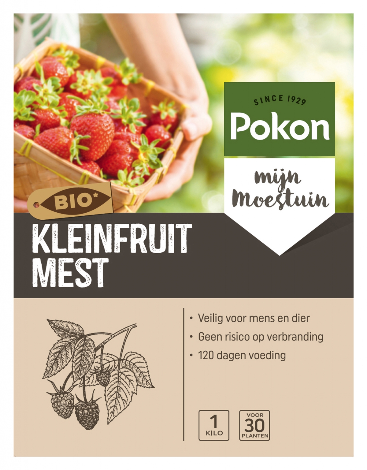 Pokon Bio Kleinfruit Voeding 1kg - AVRI Bloem- en Tuincentrum